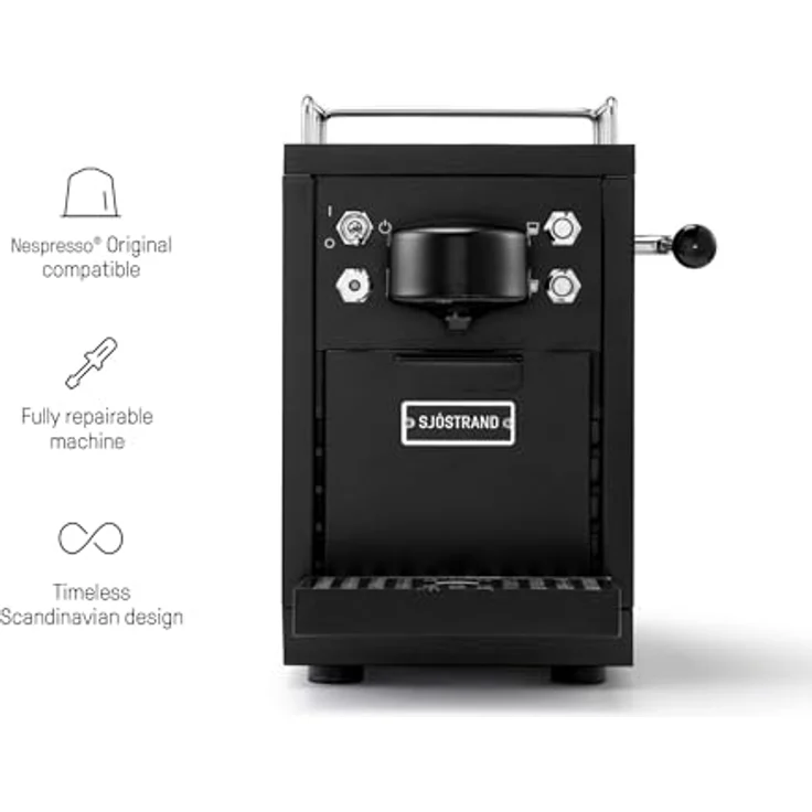 Sjöstrand Original Espresso Capsule Machine, Edelstahlgehäuse ...