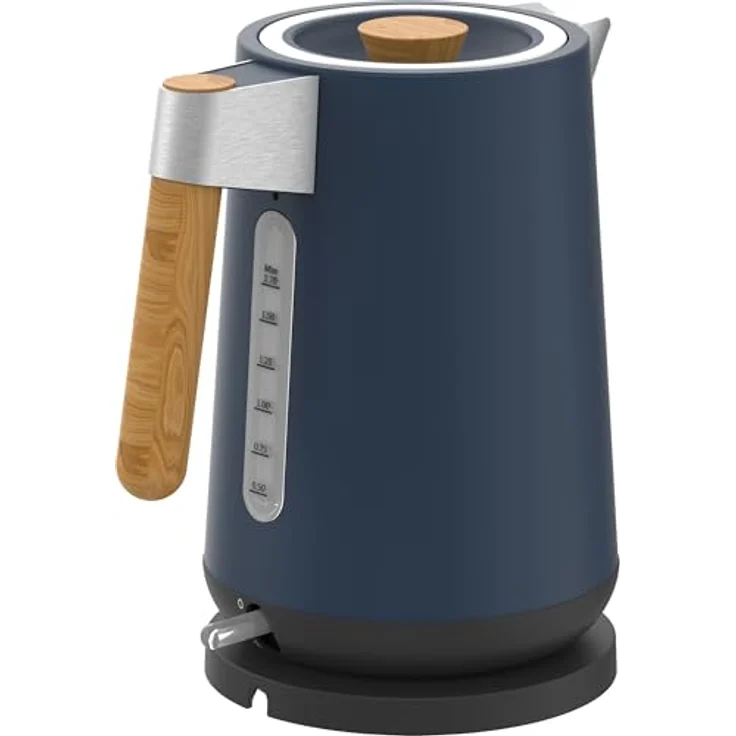 ECG RK 1768 Strix Timber Petrol, Wasserkocher mit 1,7 Liter Volumen ...