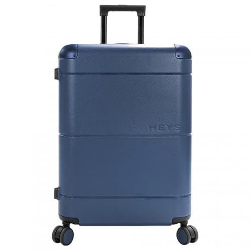 Heys Zen 4 Rollen Trolley M 66 cm, Dehnfalte, 100% Polycarbonat, blau ...