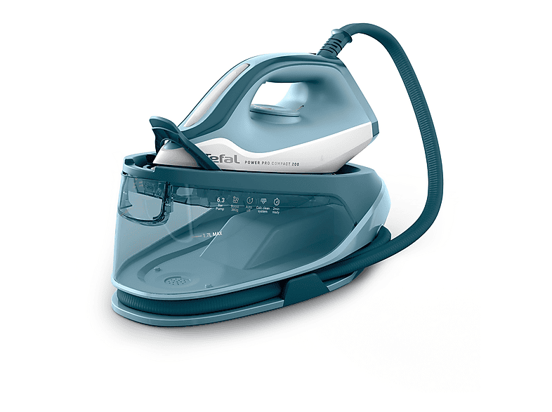 TEFAL SV6212 Power Pro Compact 200 Dampfbügelstation, 2400 Watt, 6,3 ...