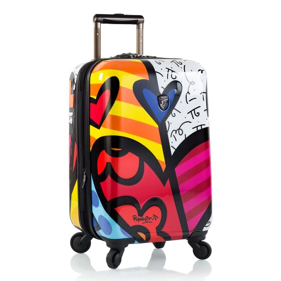 Heys Britto Kabinentrolley S, 53 cm, 4 Rollen, mit Dehnfalte, rot, 100% ...