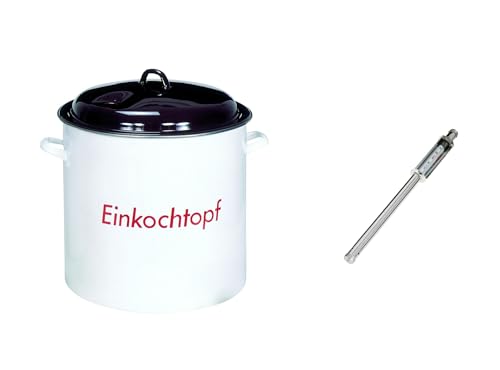 culinario Einkochtopf-Set, Einkocher mit Thermometer, 28 Liter ...