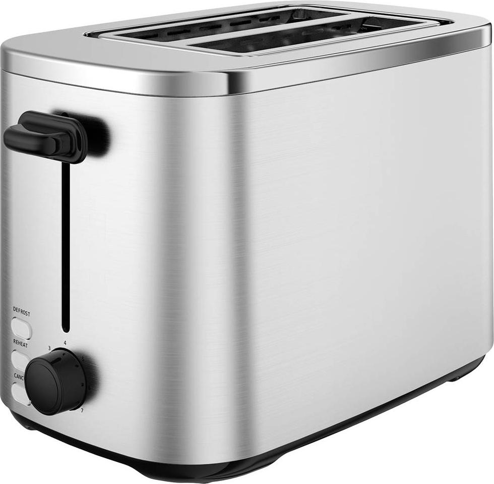 MasterPRO Toaster mit eingebautem Brötchenaufsatz Schwarz/Edelstahl ...