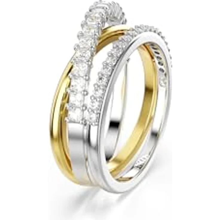 Swarovski Hyperbola Ring, Gemischte Metalloberflächen, Größe 52, FW24 ...