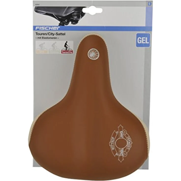 FISCHER Unisex Elastomer Cappuchino Tourensattel, GEL-Polsterung für ...