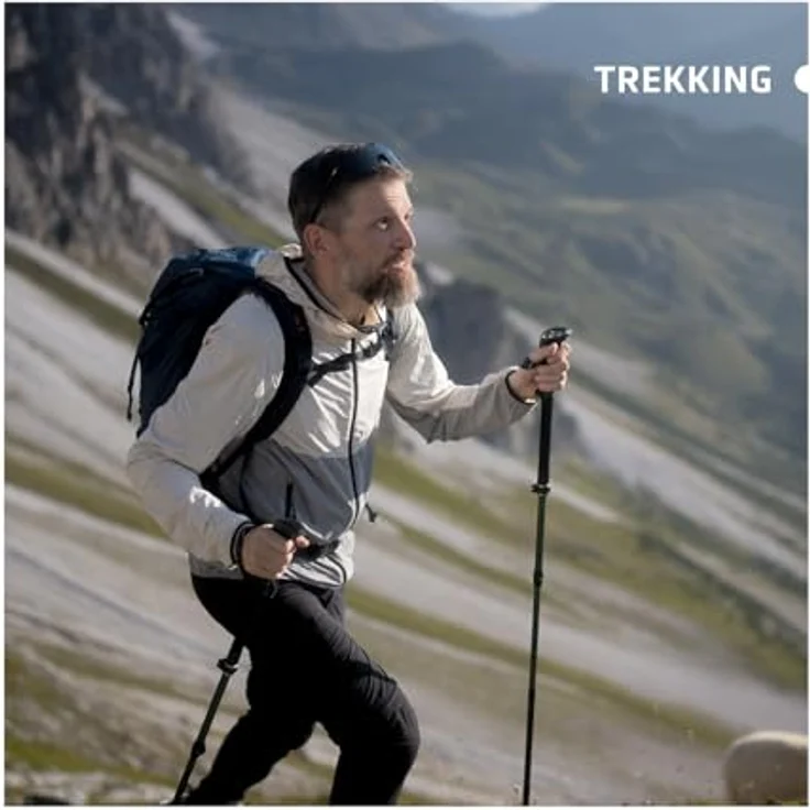 LEKI Makalu Lite AS, leichte und verstellbare Aluminium-Wanderstöcke ...