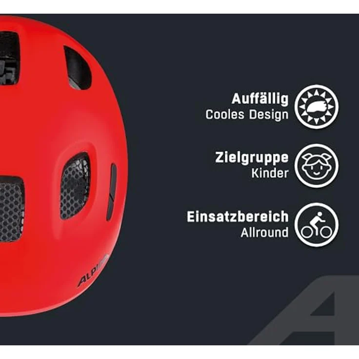 ALPINA Ximo 2 L.E. - Leichter, Bruchfester Fahrradhelm für Kinder, neon ...
