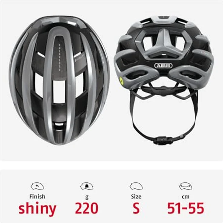 ABUS Rennradhelm AirBreaker 2.0 MIPS, ultraleichter Fahrradhelm mit ...
