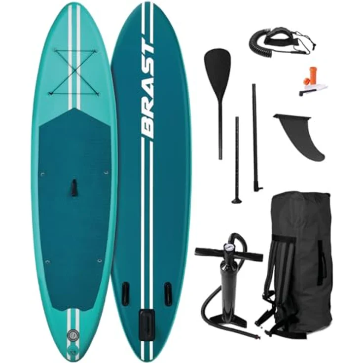 BRAST SUP Board Primo, Aufblasbares Stand up Paddle Set, 320x81x15cm ...