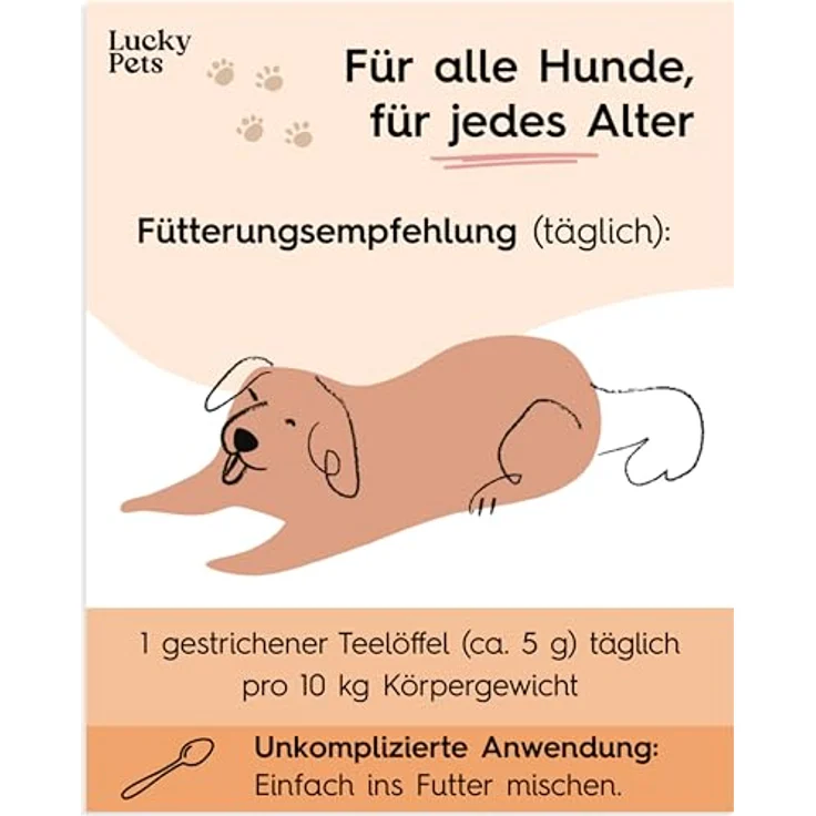 Lucky Pets Barf Pulver 1kg - Seealgenmehl für Hunde, 100% natürliche ...