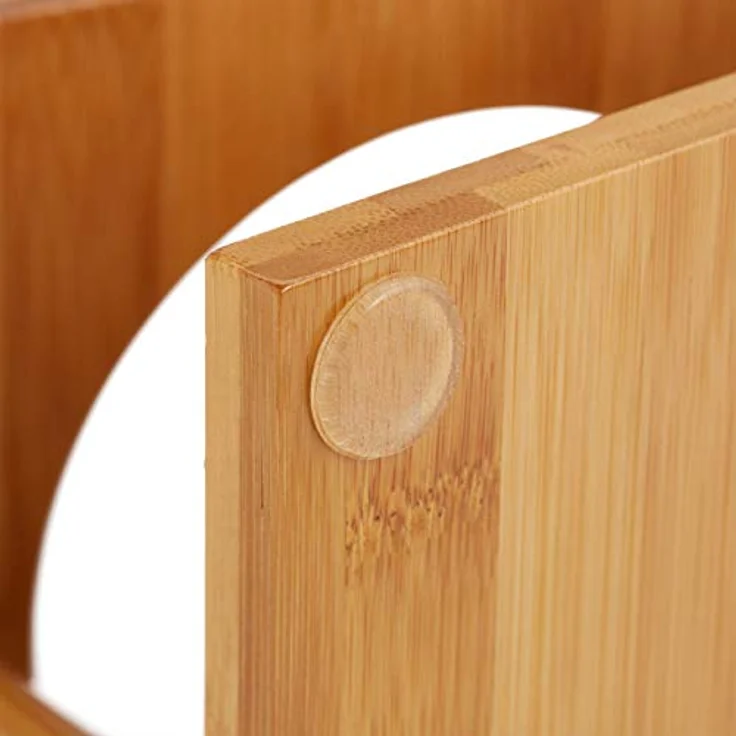 relaxdays Futternapf Napfstation in in Natur, stabiler Stand mit ...