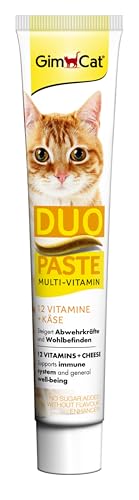 GimCat Duo Paste Multi-Vitamin und Käse, 50 g Tube zur Stärkung der ...