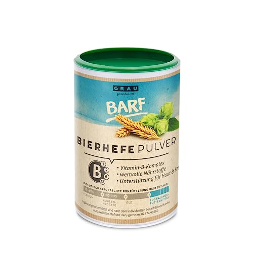 Grau Bierhefe 500g, Ergänzungsfuttermittel mit Vitaminen für die ...